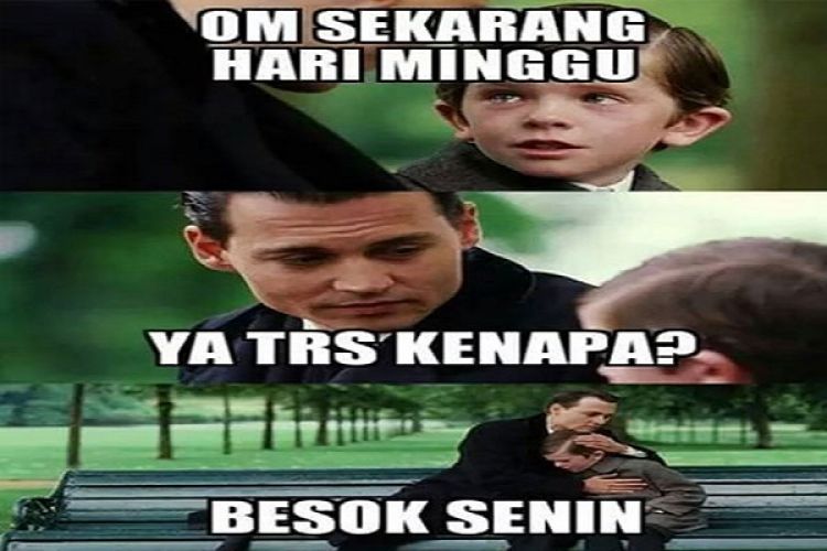 7 Meme tentang hari Minggu ini bikin ngakak, ngena banget