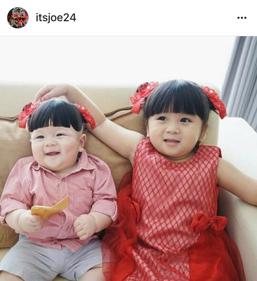 10 Momen kekompakan Baby Moonella dengan sang adik