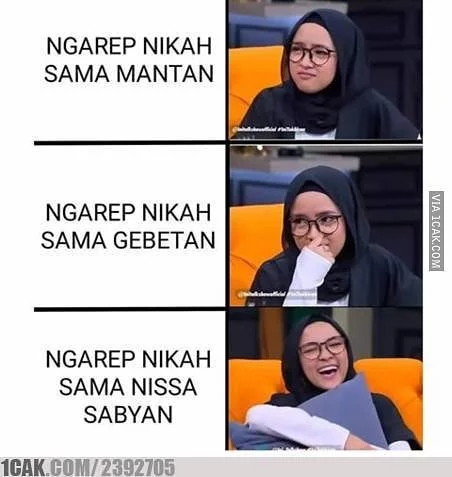 10 Meme Nissa Sabyan vs kaum jomblo yang bikin kita nyengir geli