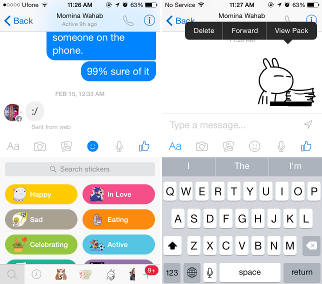 Facebook Messenger terbaru menambahkan koleksi stiker lebih banyak ...