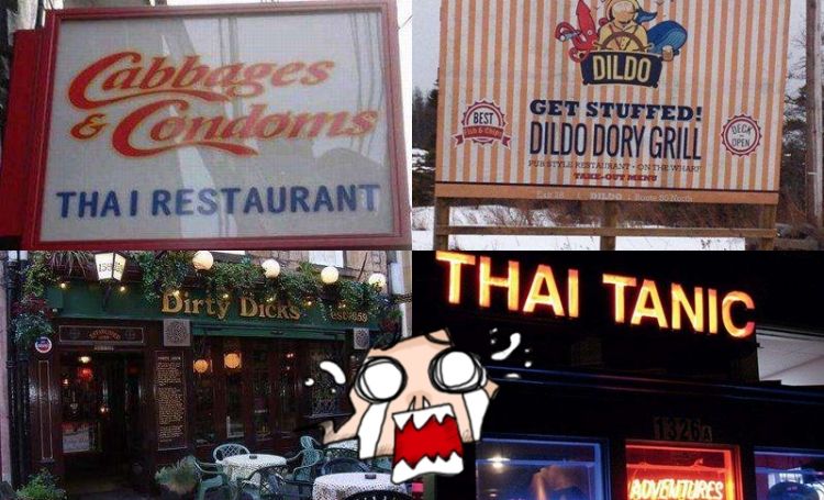 Bukannya bikin lapar, 17 nama restoran ini malah bikin kamu jadi mual