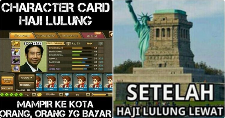 Meme Haji Lulung, kesaktiannya nggak bikin kagum sekaligus ngakak!
