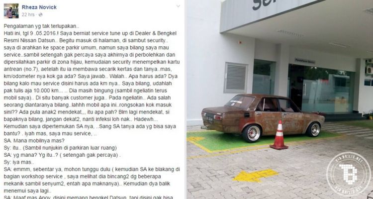 Bawa mobil tua, pria ini ditolak servis di bengkel resmi