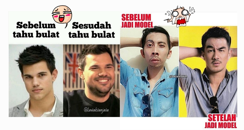 14 Foto 'sebelum dan sesudah' ini lucu deh, kamu termasuk yang ma