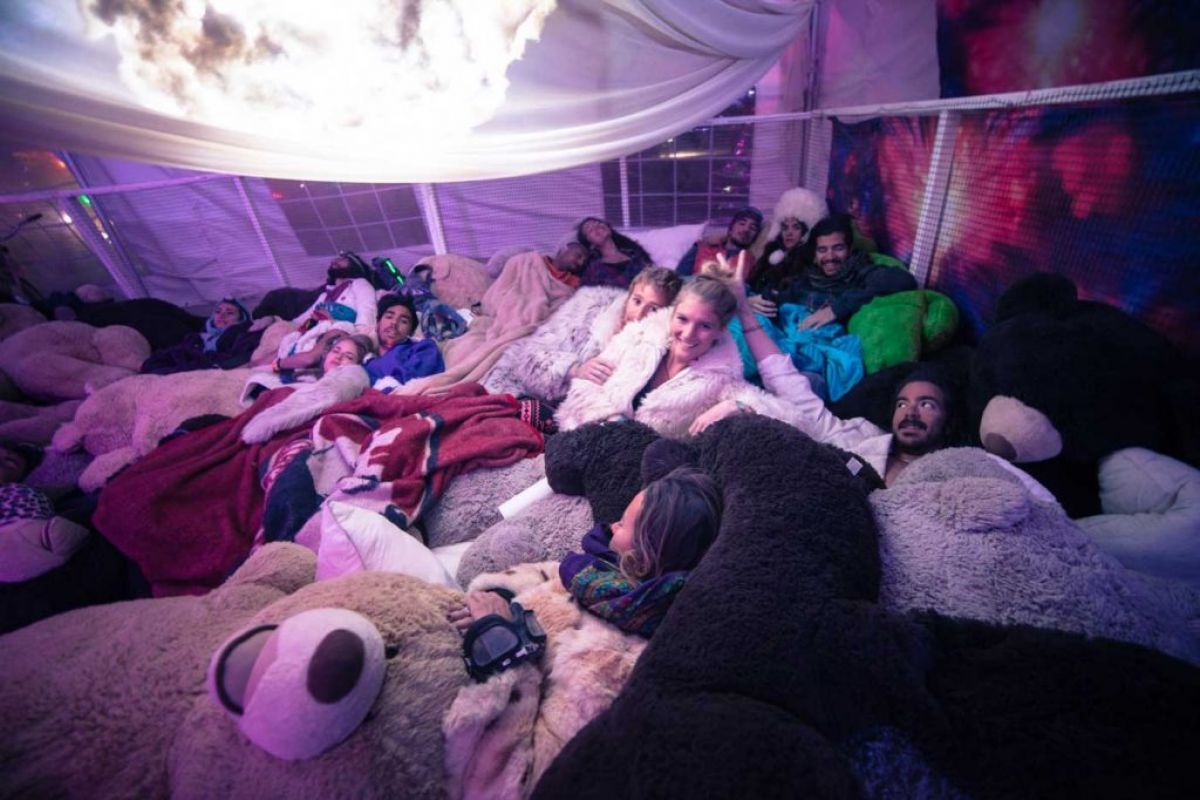 Fall back into childhood at a Cuddle puddle party