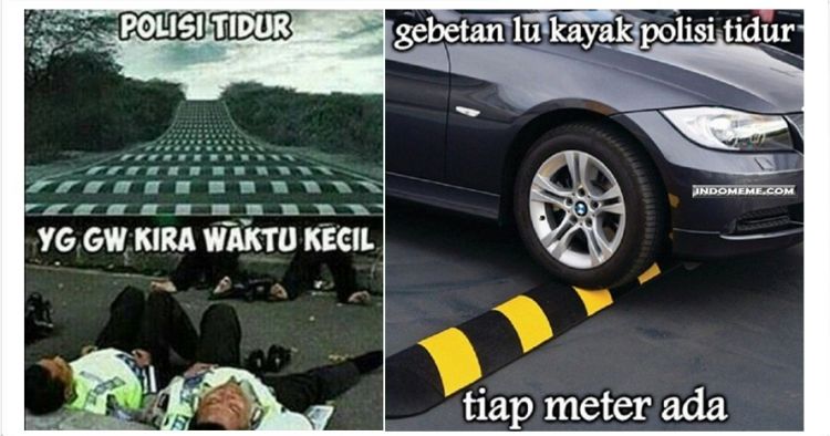 12 Meme 'polisi tidur' ini dijamin bikin kamu ketawa cekikikan