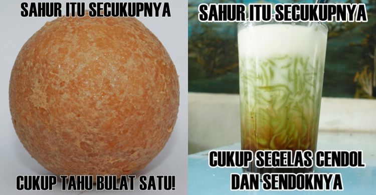 10 Meme 'sahur secukupnya' ini lucu abis, bikin puasamu makin ceria!