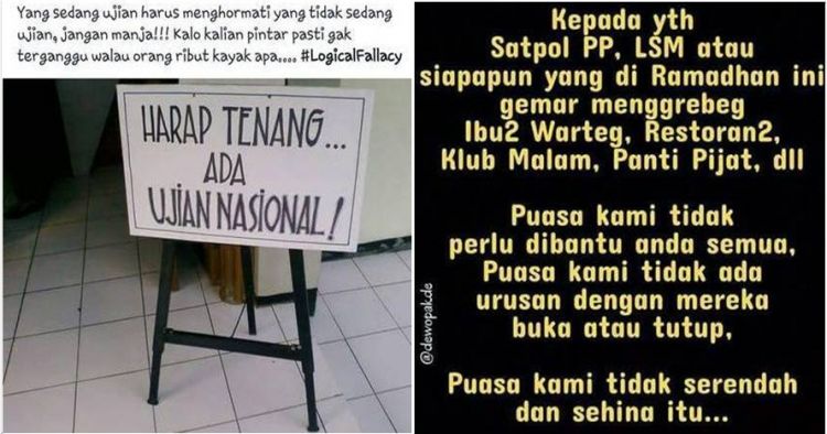 10 Meme logika puasa ini sindir aksi razia warung saat bulan Ramadan