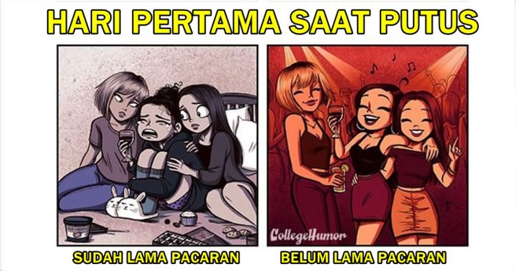 6 Ilustrasi beda cewek putus dari pacaran lama dan sebentar, setuju?