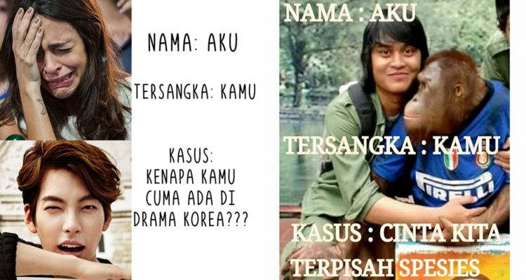 10 Meme 'Aku dan kamu ' ini nggak cuma kocak tapi juga bikin baper!