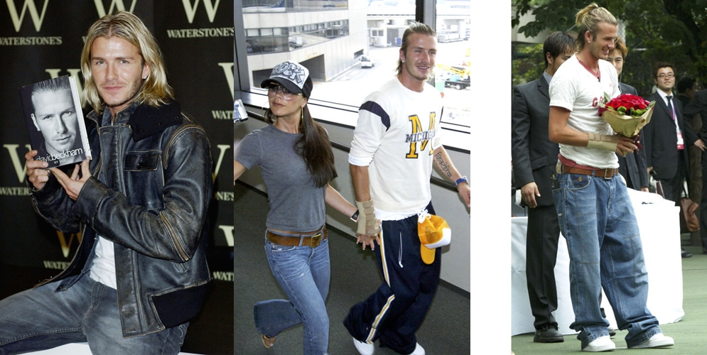 20 Foto perubahan penampilan David Beckham, dari culun hingga coo