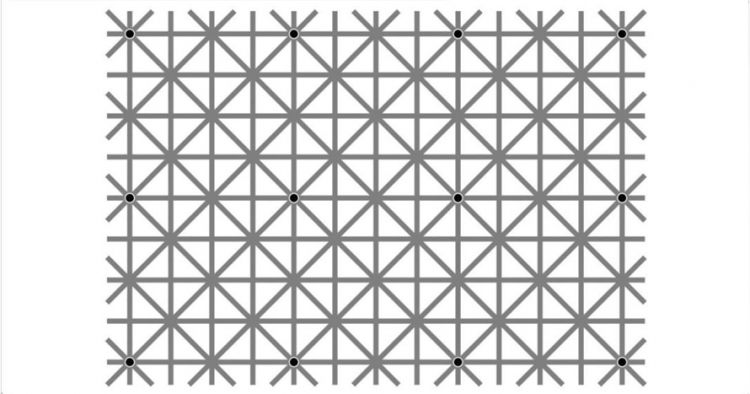 Bisakah kamu melihat 12 titik hitam di gambar ini secara bersamaan?