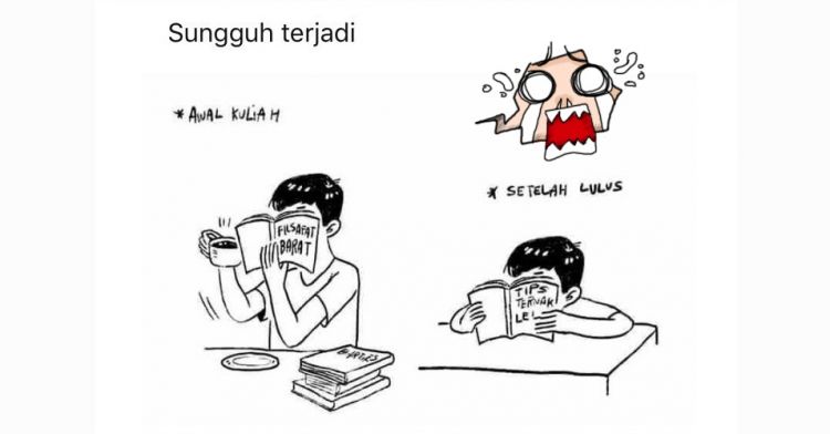 10 Meme 'awal kuliah vs setelah lulus' ini lucunya nggak ketulungan