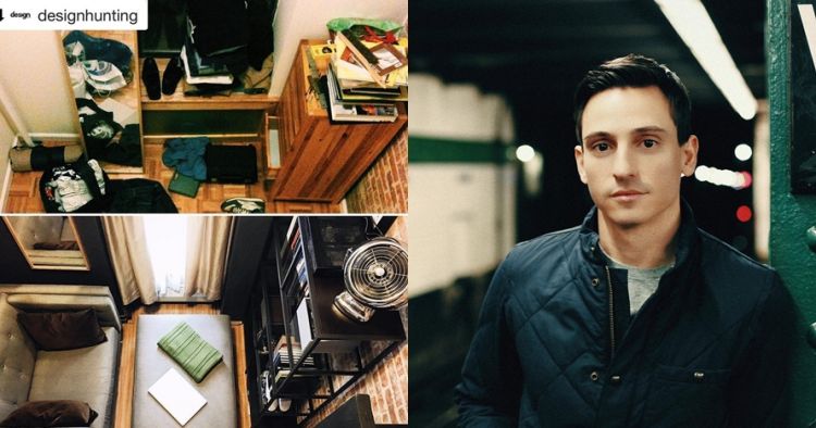 Trik Anthony Triolo, ubah ruangan sempit jadi tempat tinggal komplet