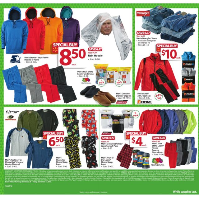 11 Foto editan George W. Bush dengan jas hujan ini bikin geli