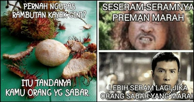 10 Meme 'ciri orang yang sabar' ini ngocolnya bikin lelah