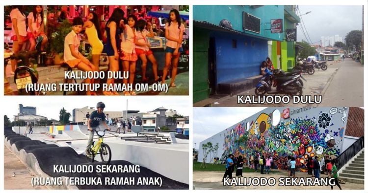 Telah diresmikan, begini 5 foto perbedaan Kalijodo dulu dan sekarang