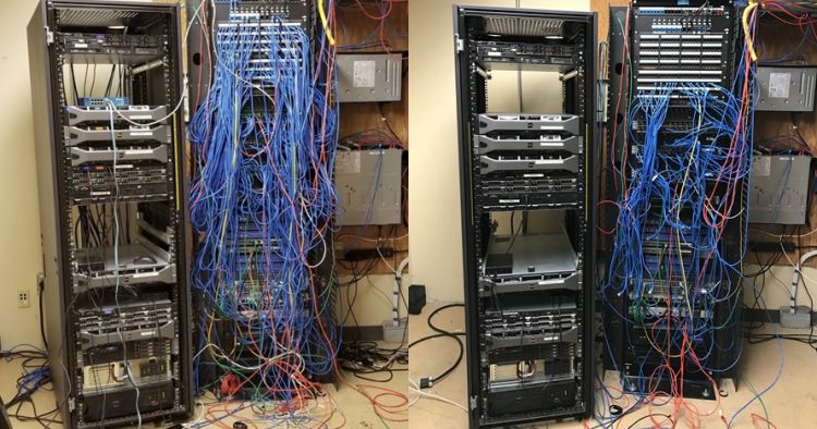 8 Foto transformasi kabel server setelah dirapikan ini bikin takjub