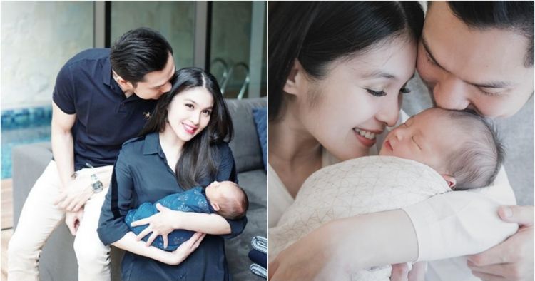 Belum genap sebulan, ini 7 potret imutnya baby Rafa anak Sandra Dewi