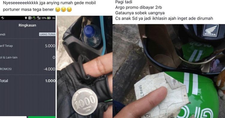 9 Potret Driver Ojol Dapat Bayaran Seadanya Sakitnya Sampai Ke Hati 