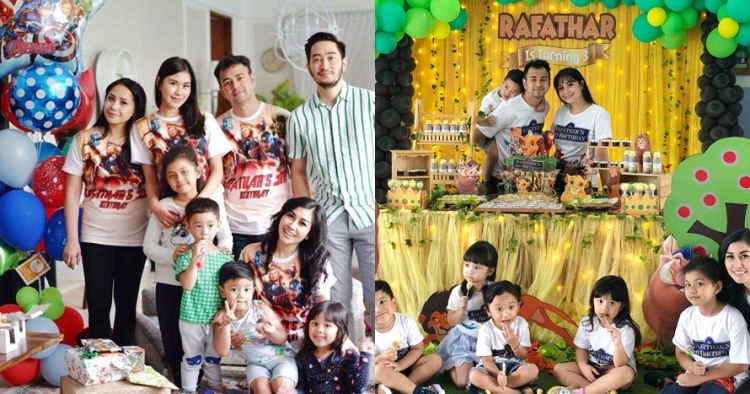 9 Potret ultah Rafathar, serba Avengers hingga berbagi ke panti asuhan