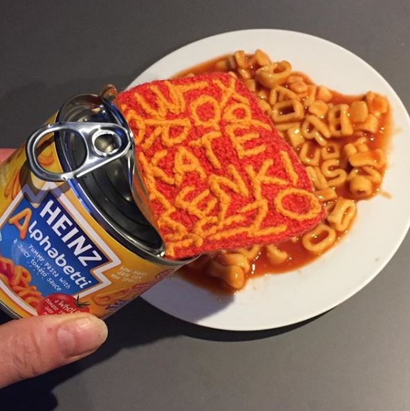 9 Karya seni rajutan hidangan makanan ini unik, detailnya bikin t