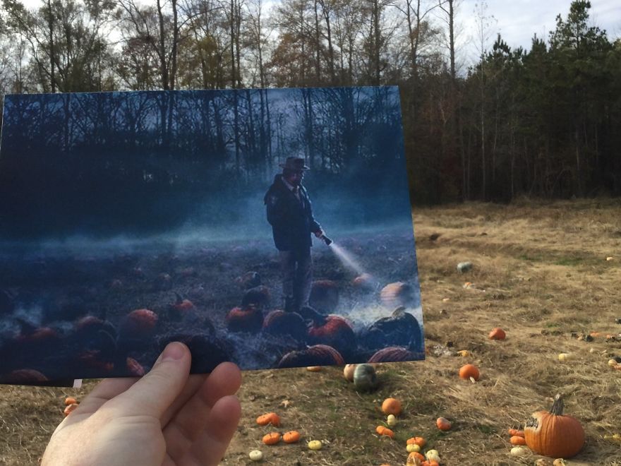 20 Karya foto cocokkan cuplikan adegan & lokasi asli di f