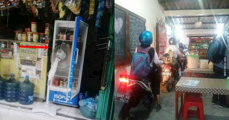 12 Foto absurd di warung ini cuma ada di Indonesia, bikin ketawa