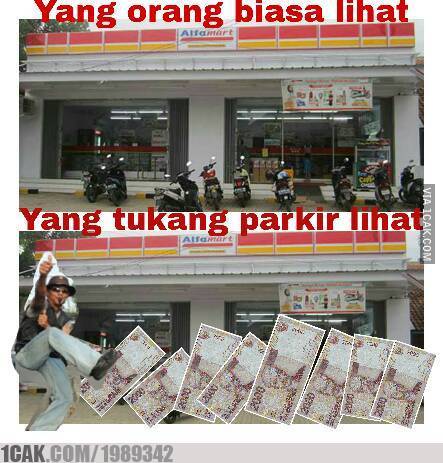 10 Meme lucu logika tukang parkir ini bikin cekikikan