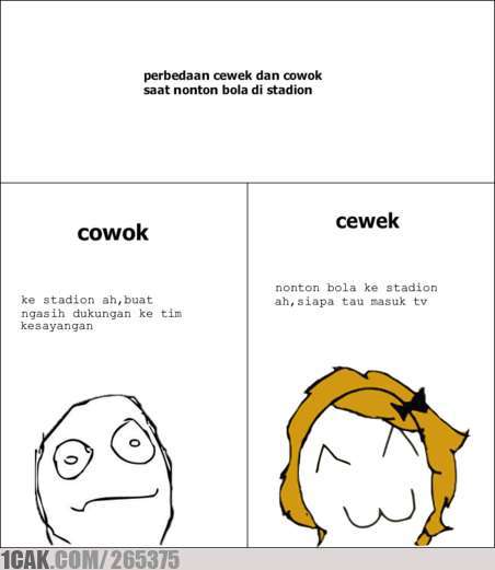 14 Meme lucu perbedaan cewek dan cowok saat nonton, bikin ngakak