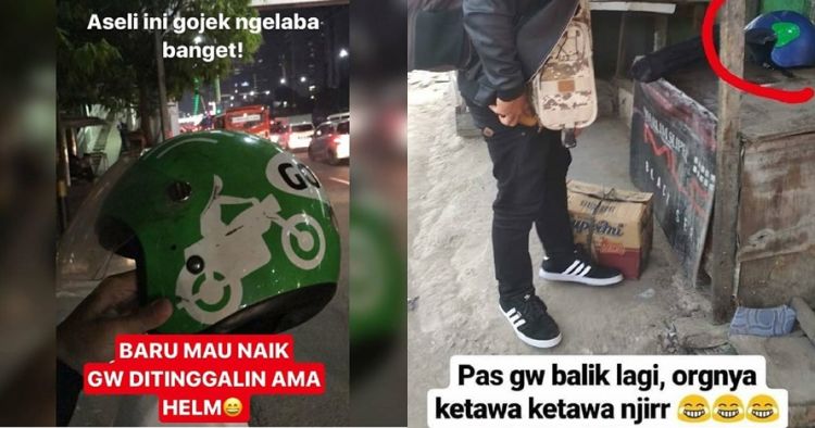 7 Momen lucu penumpang ojek online ditinggal driver, apes tapi kocak 7 Momen lucu penumpang ojek online ditinggal driver, apes tapi kocak