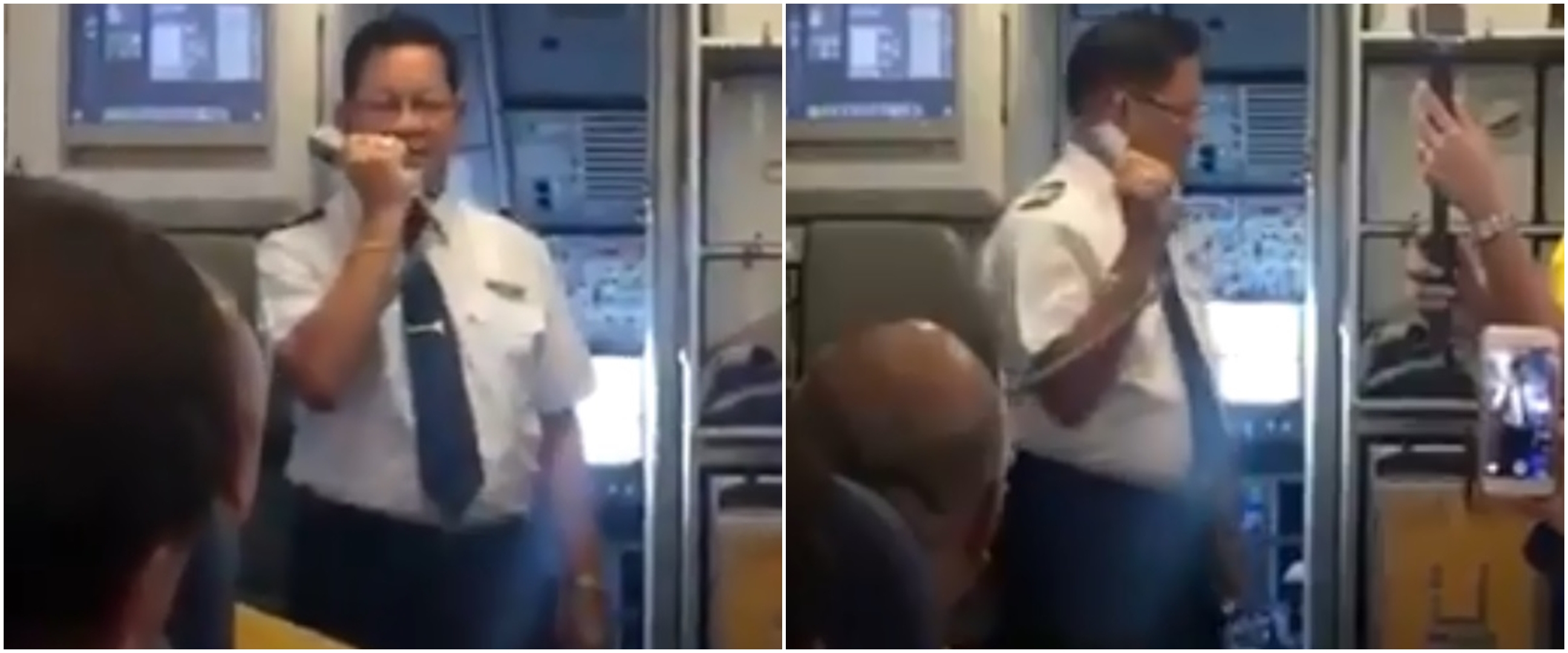 Detik-detik perpisahan pilot di penerbangan terakhir, penuh haru