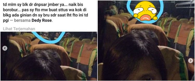 Ngeri, cewek ini potret penampakan serem saat naik bus Ngeri, cewek ini potret penampakan serem saat naik bus