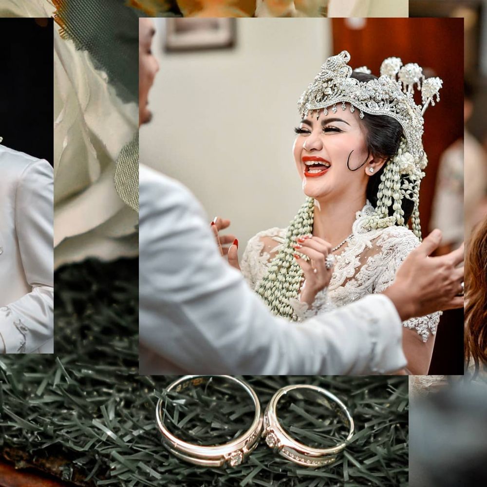 10 Momen pernikahan Gina Duo Racun, penampilannya curi perhatian