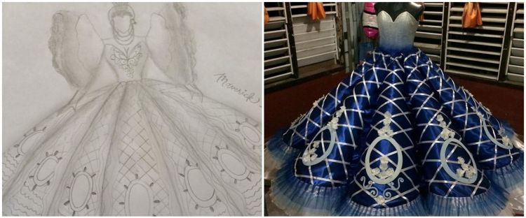 Pria ini bikin gaun prom night kakaknya, proses & hasilnya bikin kagum