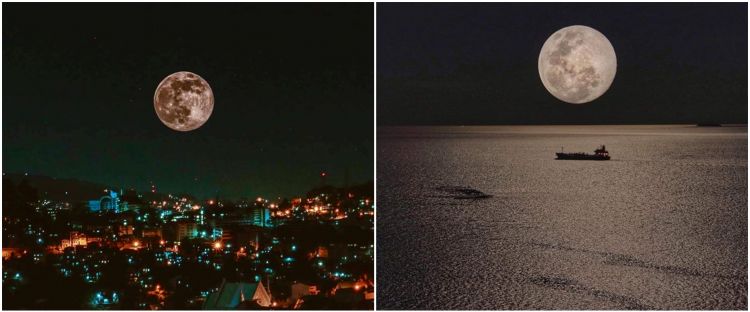 10 Potret penampakan supermoon 2020 dari berbagai negara, menakjubkan