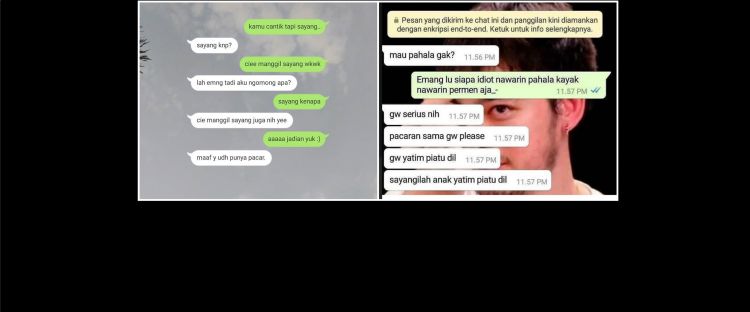 10 Chat lucu ngajak pacaran ini endingnya bikin senyum getir