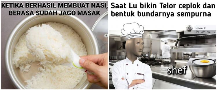 10 Meme berhasil masak, berasa koki andal
