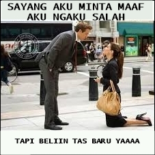 Meme lucu 'cewek minta maaf' ini bikin cowok ketawa takut