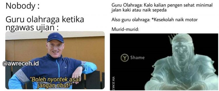 10 Meme lucu guru olahraga ini bikin para murid nyengir kuda