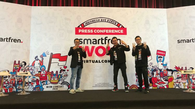 Tayang virtual, Smartfren WOW Concert 2020 akan live di tiga negara