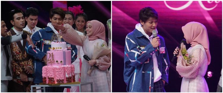 8 Momen Rizky Billar datang ke konser ultah Lesty Kejora, romantis