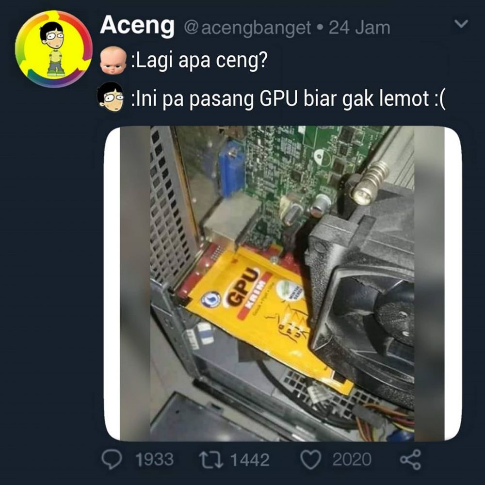10 Meme lucu benerin gadget ini endingnya bikin jengkel