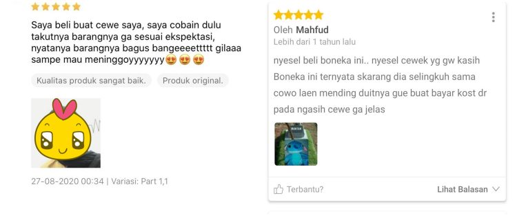 10 Testimoni lucu membelikan barang untuk orang lain di online shop