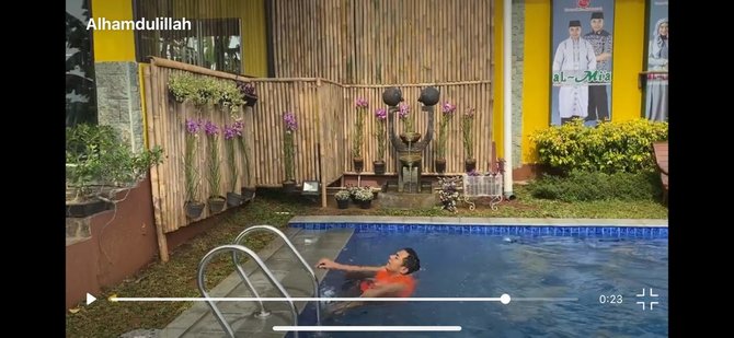 7 Potret halaman belakang rumah Ustaz Riza Muhammad usai renovasi