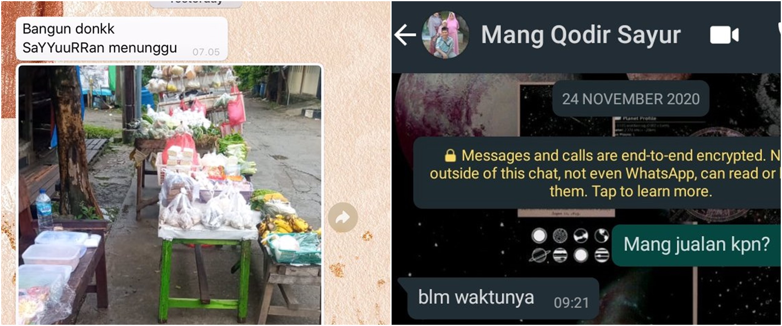 10 Chat WhatsApp lucu dengan tukang sayur ini endingnya bikin nga