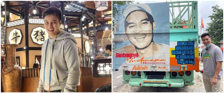 Momen Baim Wong ketemu sopir truk bergambar dirinya, tuai pujian Momen Baim Wong ketemu sopir truk bergambar dirinya, tuai pujian