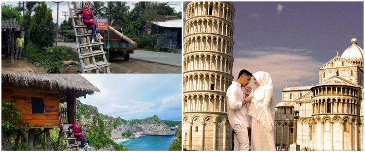 Foto editan lucu 7 seleb saat lagi liburan ini hasilnya bikin ngakak