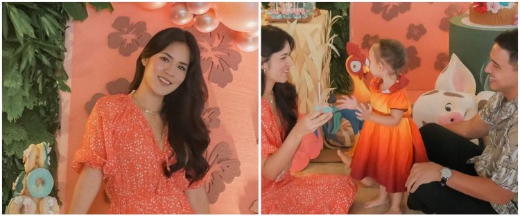 7 Momen ulang tahun ke-2 Zalina putri Raisa, kuenya unik