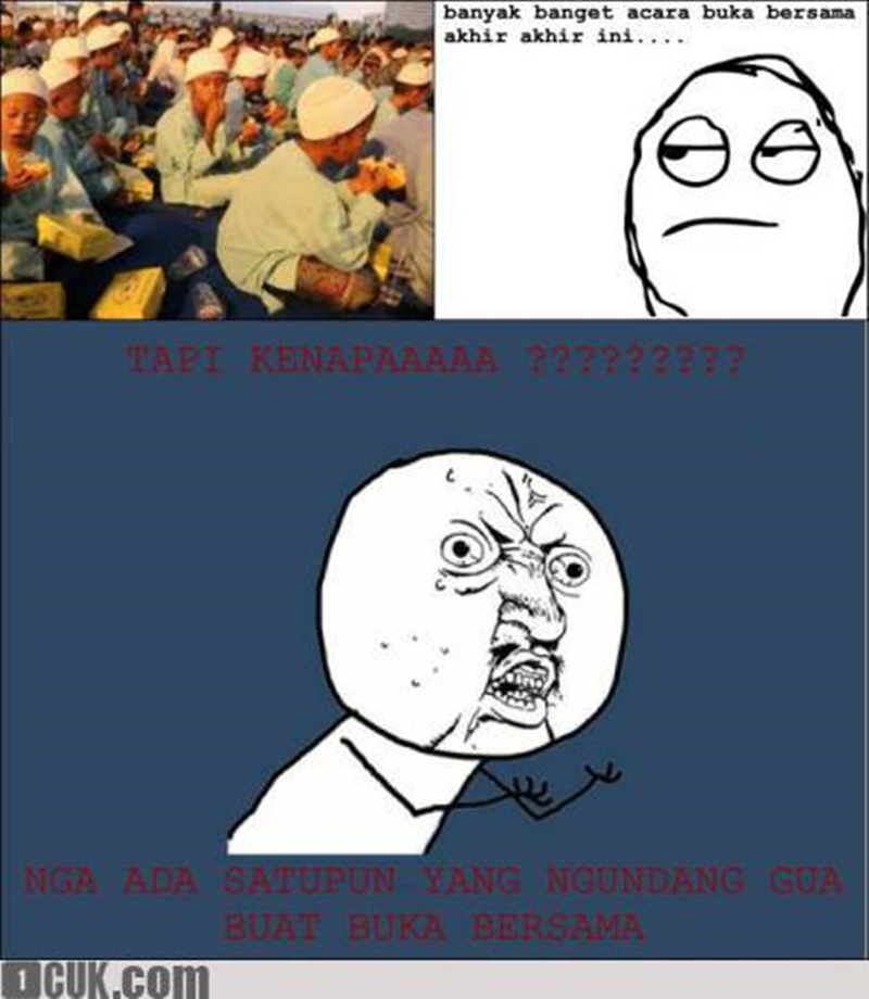 20 Meme suka duka buka puasa bersama ini bikin ngangguk setuju